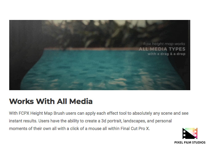 Pixel Film Studios Unveils FCPX Height Map Brush for Final Cut Pro X